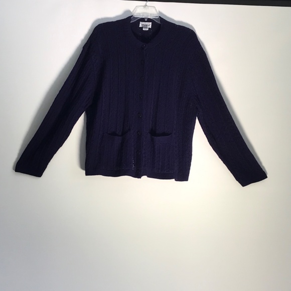 Anthony Richards | Sweaters | Plus Size Womens Navy Blue Button Down ...